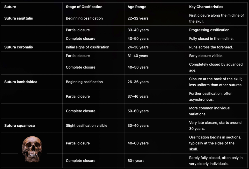 The Secrets of Cranial Sutures: How We Can Determine Age at Death from ...